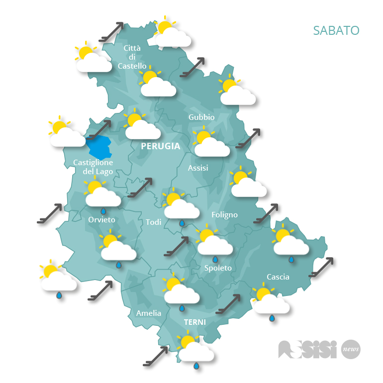 Meteo Assisi 5-7 giugno 2026: sole ma anche scrosci di pioggia - Assisi ...